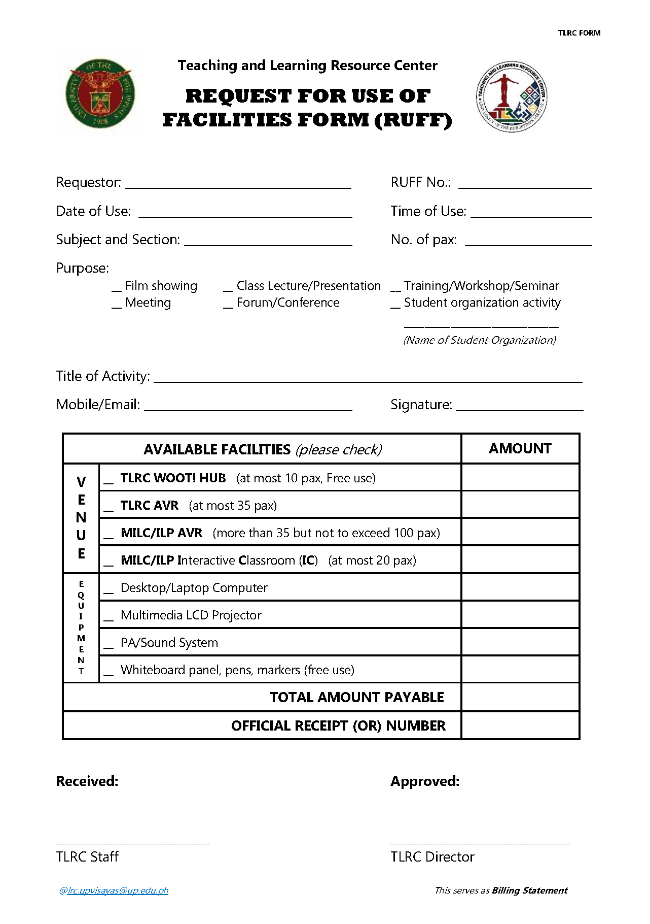 RUFF – UPV Teaching and Learning Resource Center